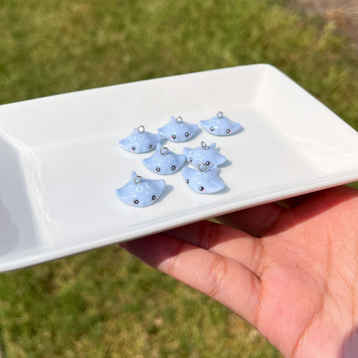 Manta Ray Polymer Clay Charm – Oahu Charms