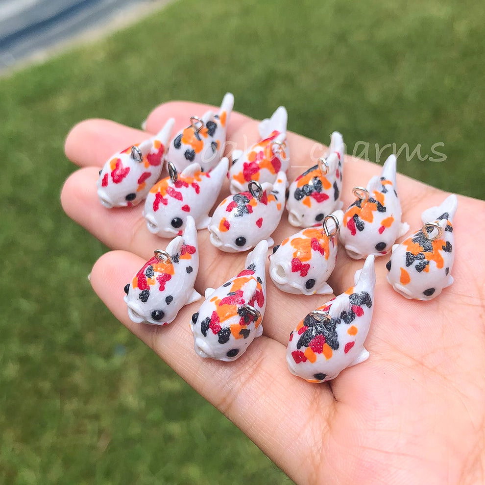 Koi Fish Polymer Clay Charm – Oahu Charms