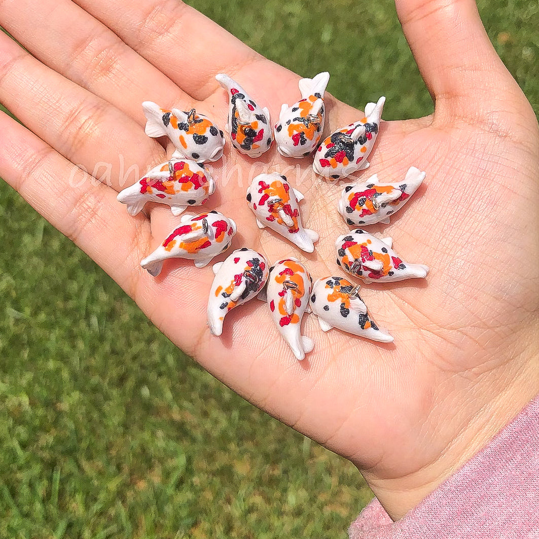 Koi Fish Polymer Clay Charm – Oahu Charms